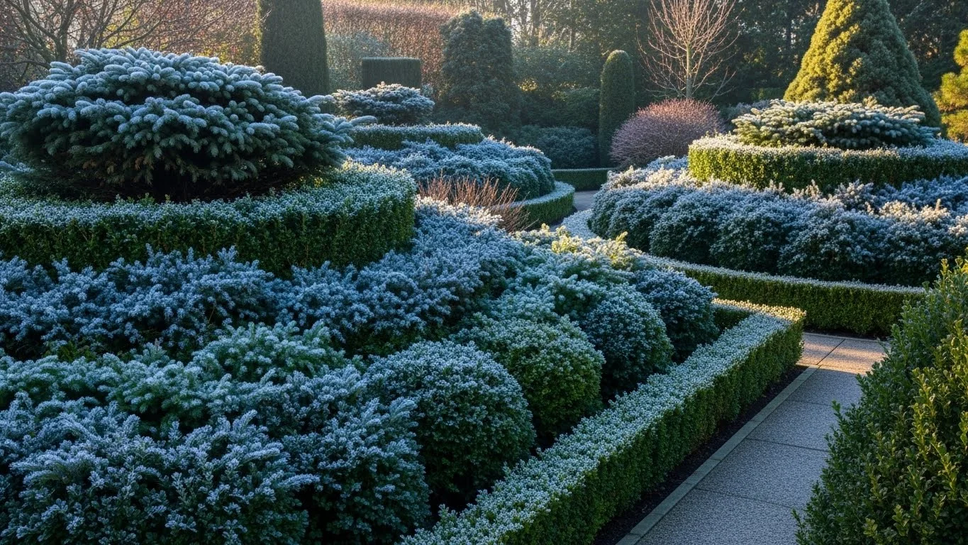 25 Eye-Catching Evergreen Borders That Elevate Your Winter Yard